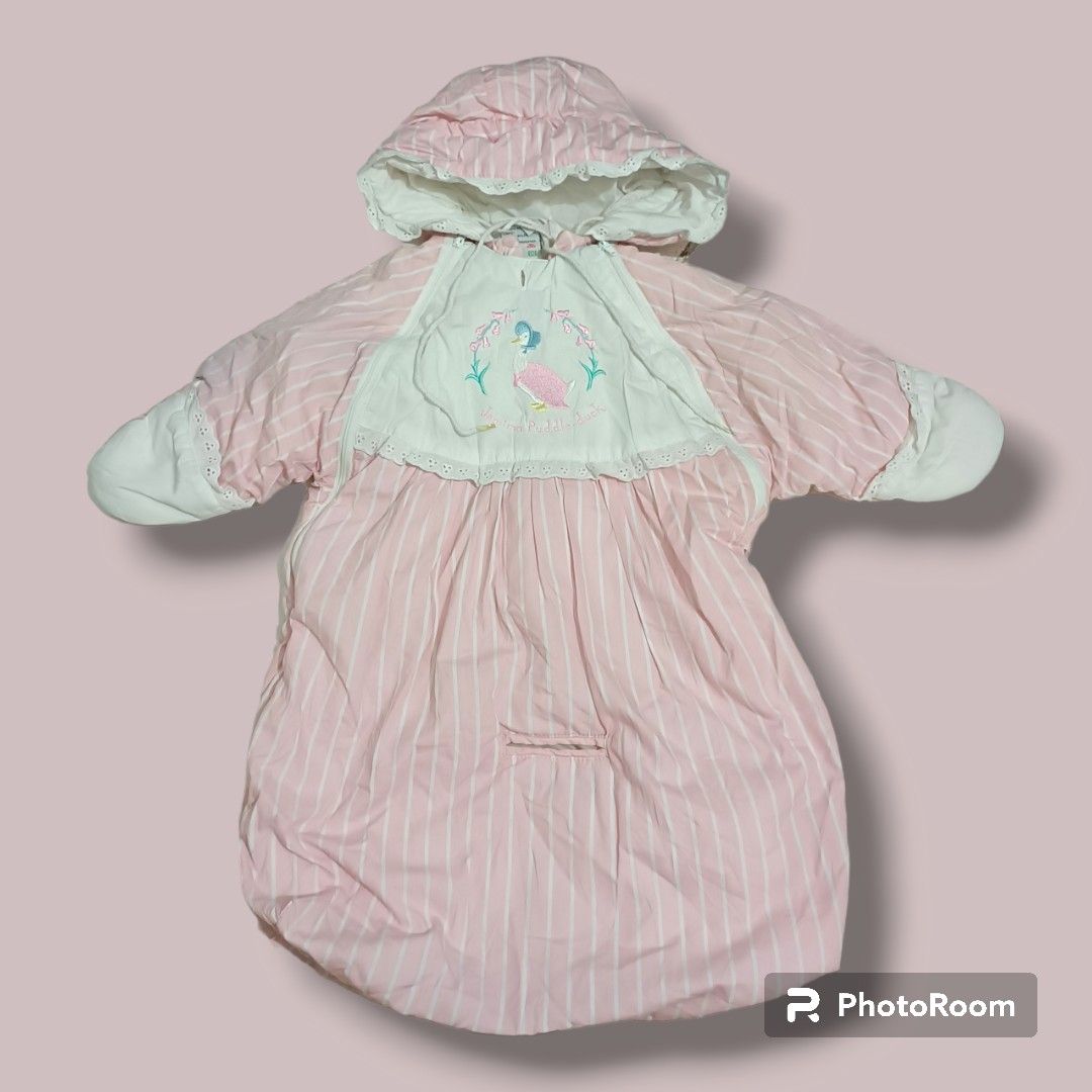 Beatrix Potter pink vintage quilted with hood cap, Babies & Kids ...