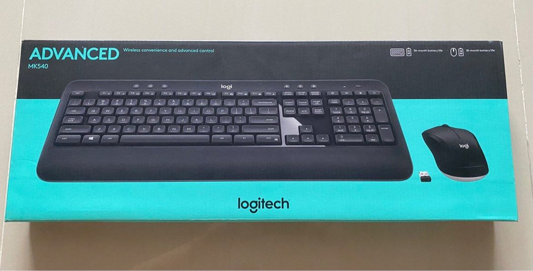 BNIB Logitech MK 540 wireless keyboard and mouse (1 year warranty), Computers & Tech, Parts ...