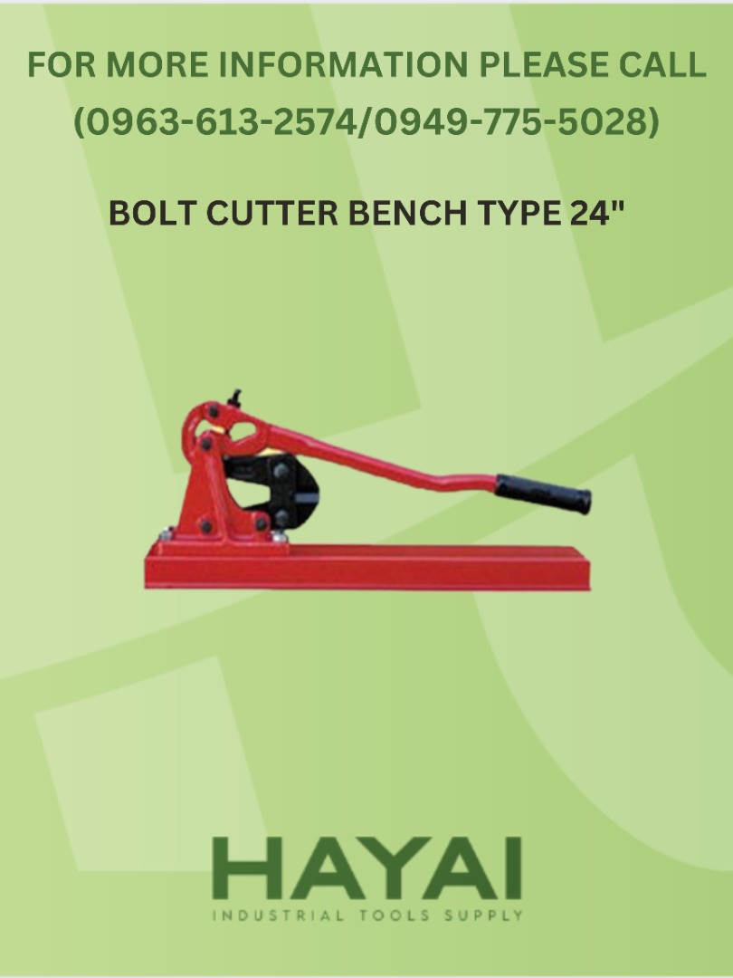 BOLT CUTTER BENCH TYPE 24", Commercial & Industrial, Construction Tools ...