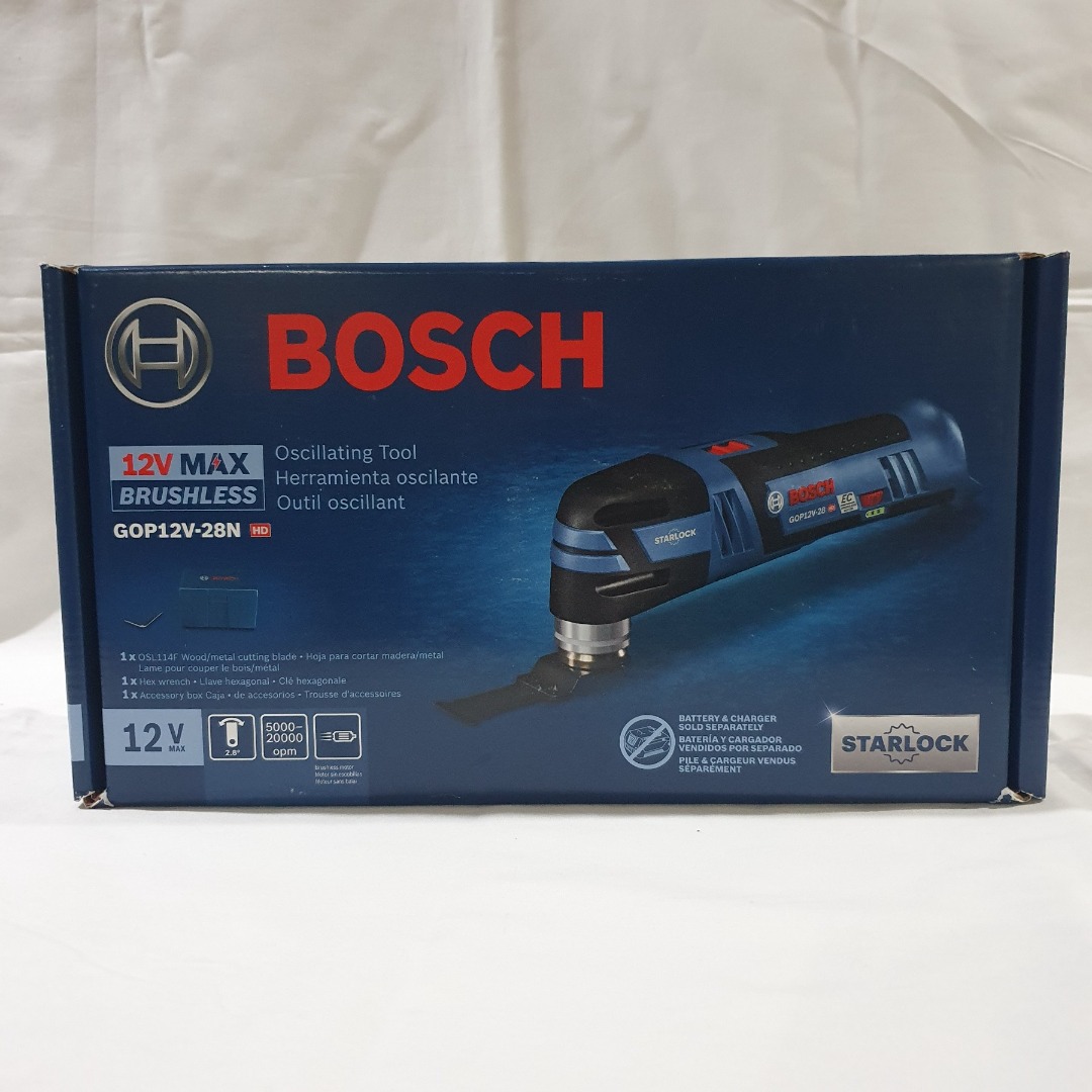 BOSCH GOP12V-28N 12V Max EC Brushless Starlock Oscillating Multi-Tool ...