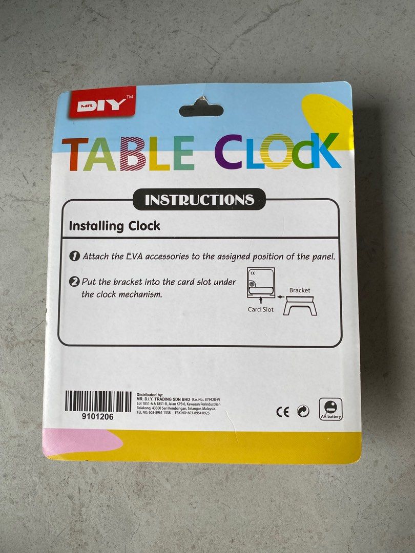 BRAND NEW MR DIY Mouse Clock, Furniture & Home Living, Home Decor ...