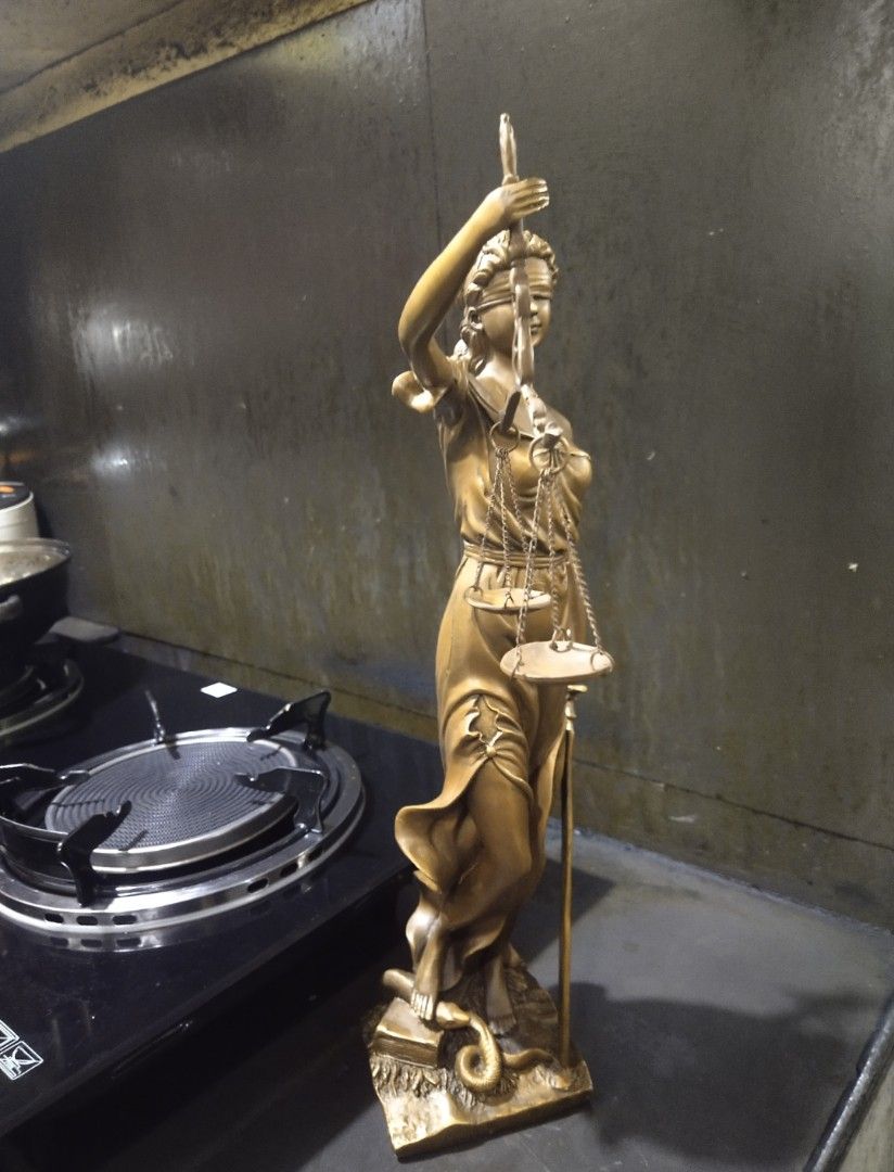Brass lady justice statue display, Hobbies & Toys, Memorabilia ...
