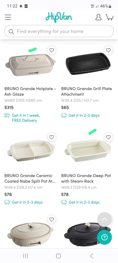 Bruno Grande Hotplate with Deep Pot with rack, Furniture & Home Living ...