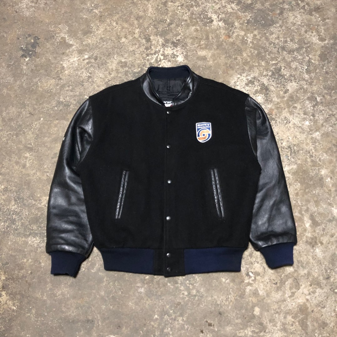 Canada Sports Wear, Surrey Minor Hockey, Leather wool varsity jacket ...