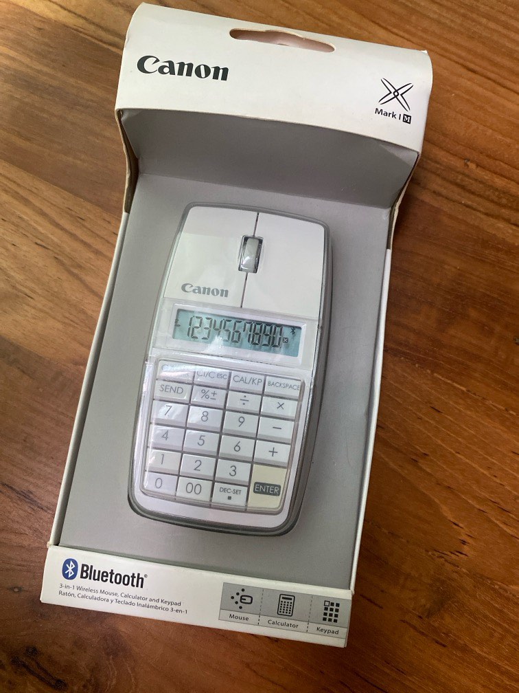 Canon 3 in 1 Bluetooth Mouse Calculator Keypad, Computers & Tech, Parts ...