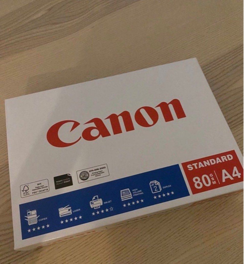 Canon A4 Paper 80gsm, Hobbies & Toys, Stationery & Craft, Stationery ...