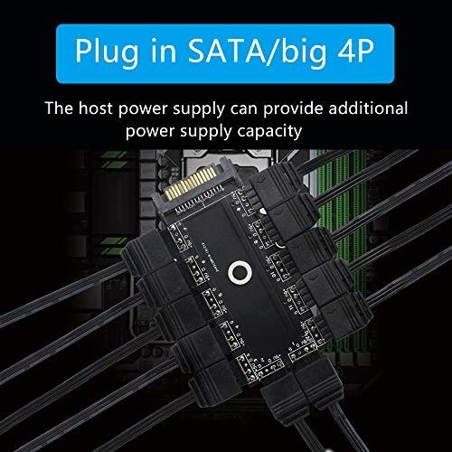 CERRXIAN ARGB HUB 1 to 11 Ports 12 Way 5V 3 PIN RGB LED Splitter Hub ...