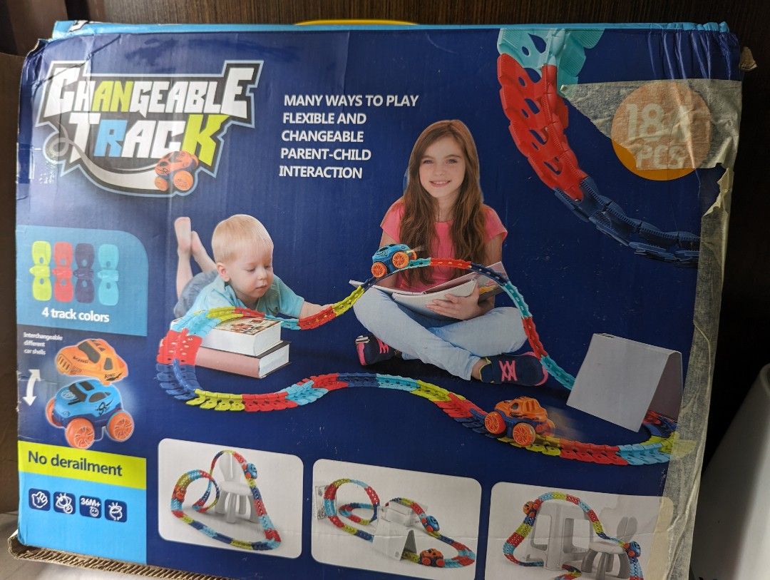 Changeable track - cars with tracks 184 pieces, Hobbies & Toys, Toys ...