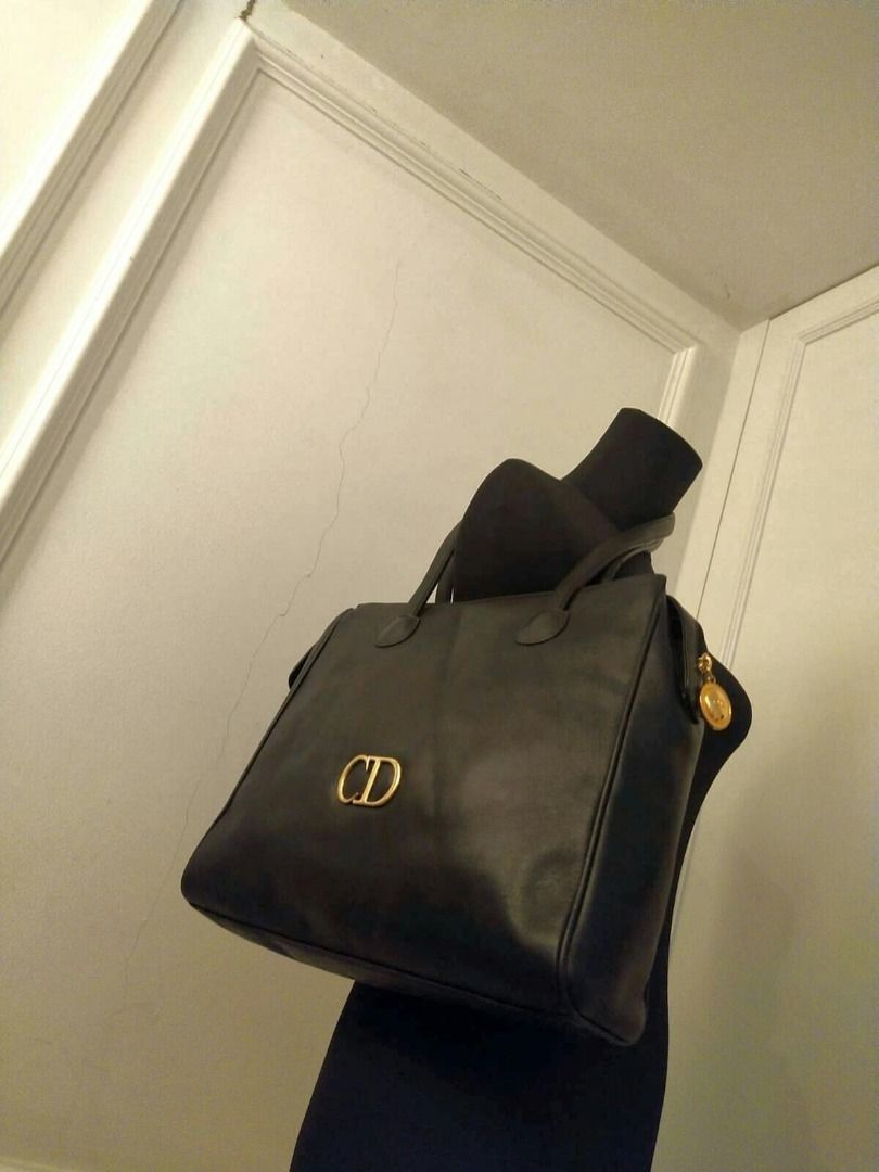 Christian Dior CD logo Vintage Shoulder Tote Bag, Luxury, Bags ...