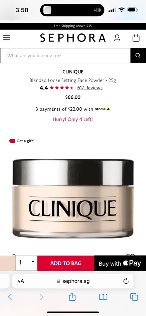 Clinique Blended Loose Setting Face Powder in Transparency Neutral 25g ...