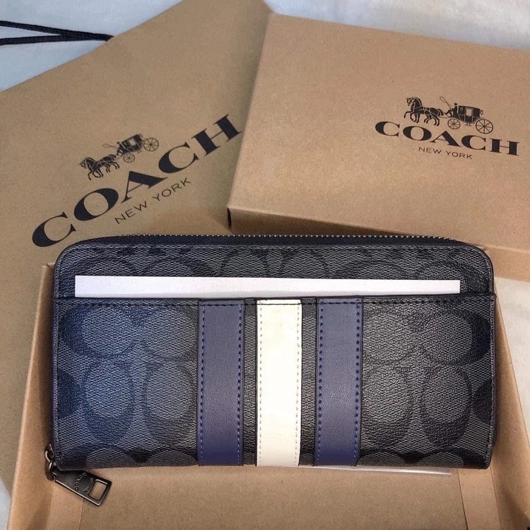 Coach mens long wallet, Luxury, Bags & Wallets on Carousell
