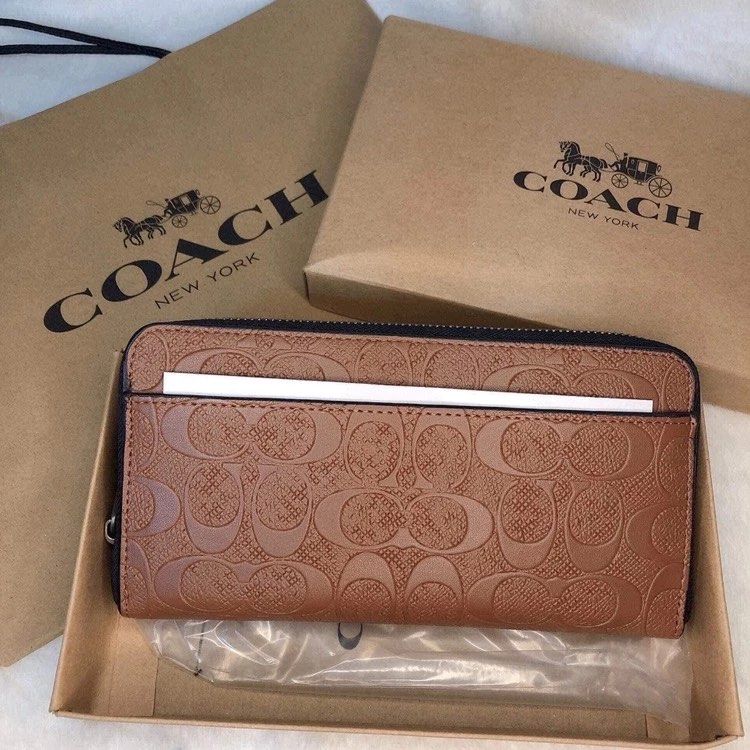 Coach mens long wallet, Luxury, Bags & Wallets on Carousell