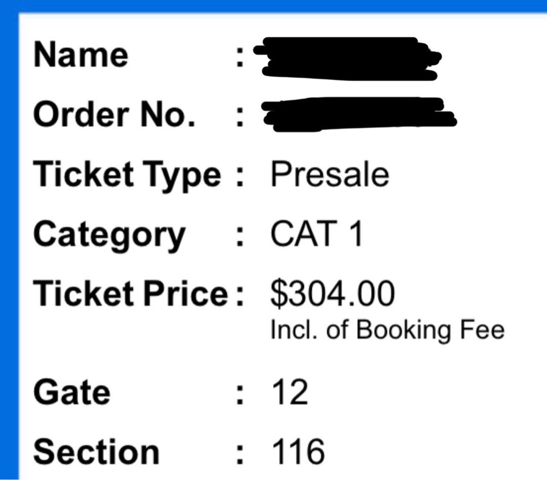 Coldplay CAT 1 Ticket 26 Jan, Friday, Tickets & Vouchers, Event Tickets ...