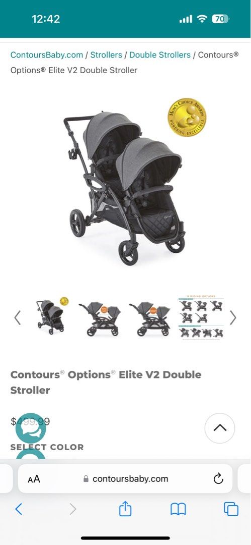 Contours Tandem Twin Stroller, Babies & Kids, Going Out, Strollers on ...