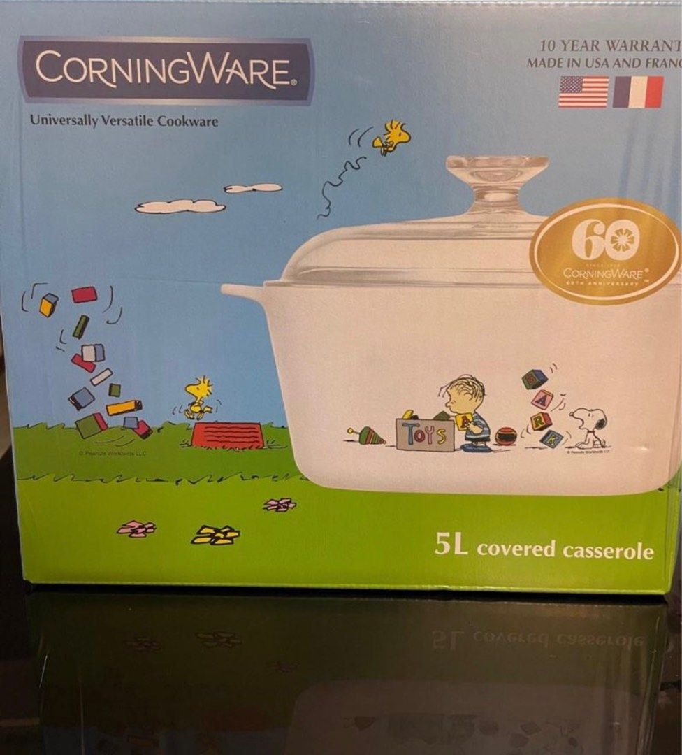 Corningware snoopy casserole (see description), Furniture & Home Living ...