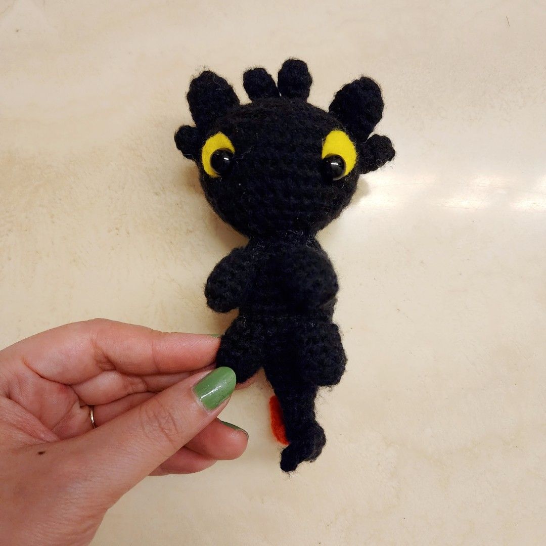 Crochet- Toothless, Hobbies & Toys, Stationery & Craft, Handmade Craft ...