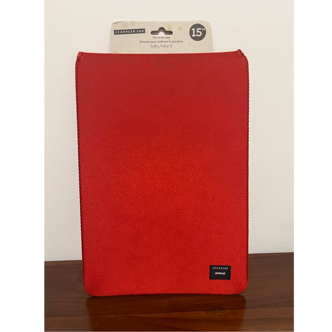 Crumpler The Grub Rust Red Laptop Sleeve 15 inch, Computers & Tech ...