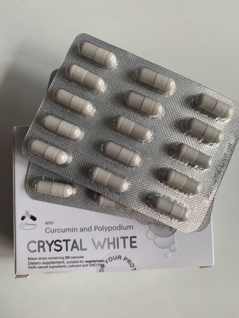 Crystal White Supplement With Curcumin and Polypodium, Health ...