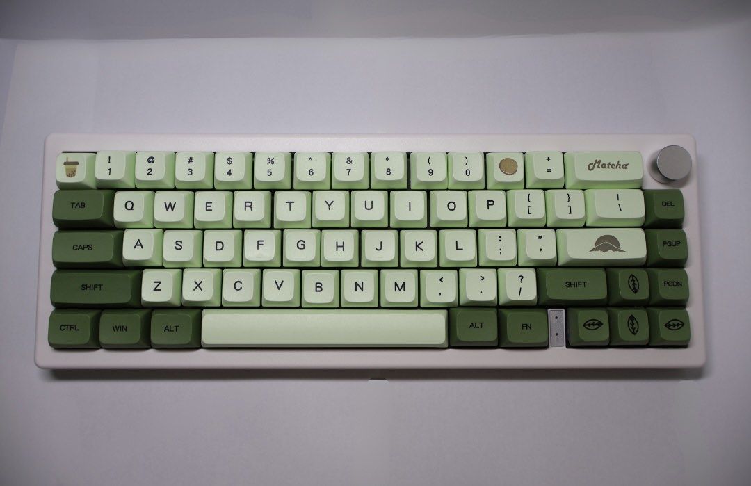 Curated Matcha GMK67 Custom Keyboard, Computers & Tech, Parts ...