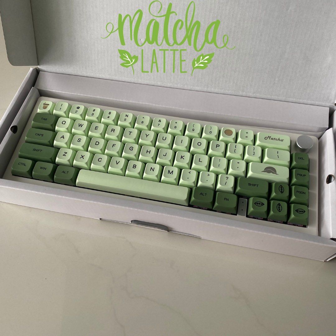 Curated Matcha GMK67 Custom Keyboard, Computers & Tech, Parts ...