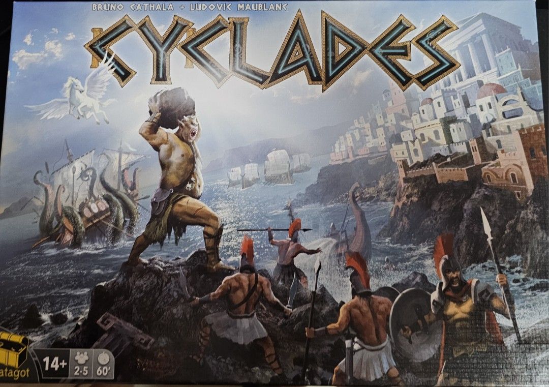Cyclades + 3 expansions + folded space board game, Hobbies & Toys, Toys ...