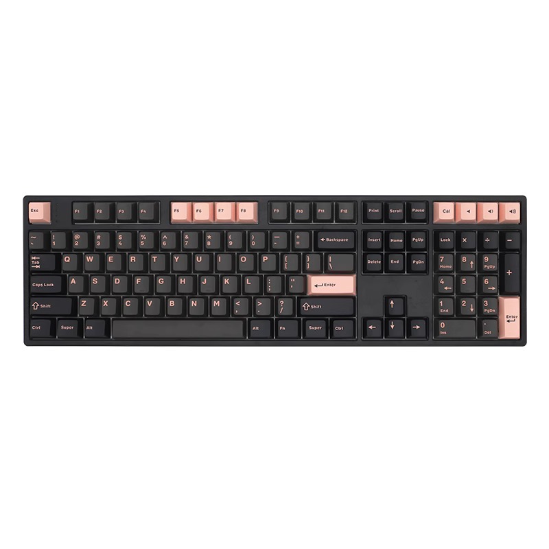 [Sale] dark black/ grey and pink olivia keycap mechanical keyboard GMK ...