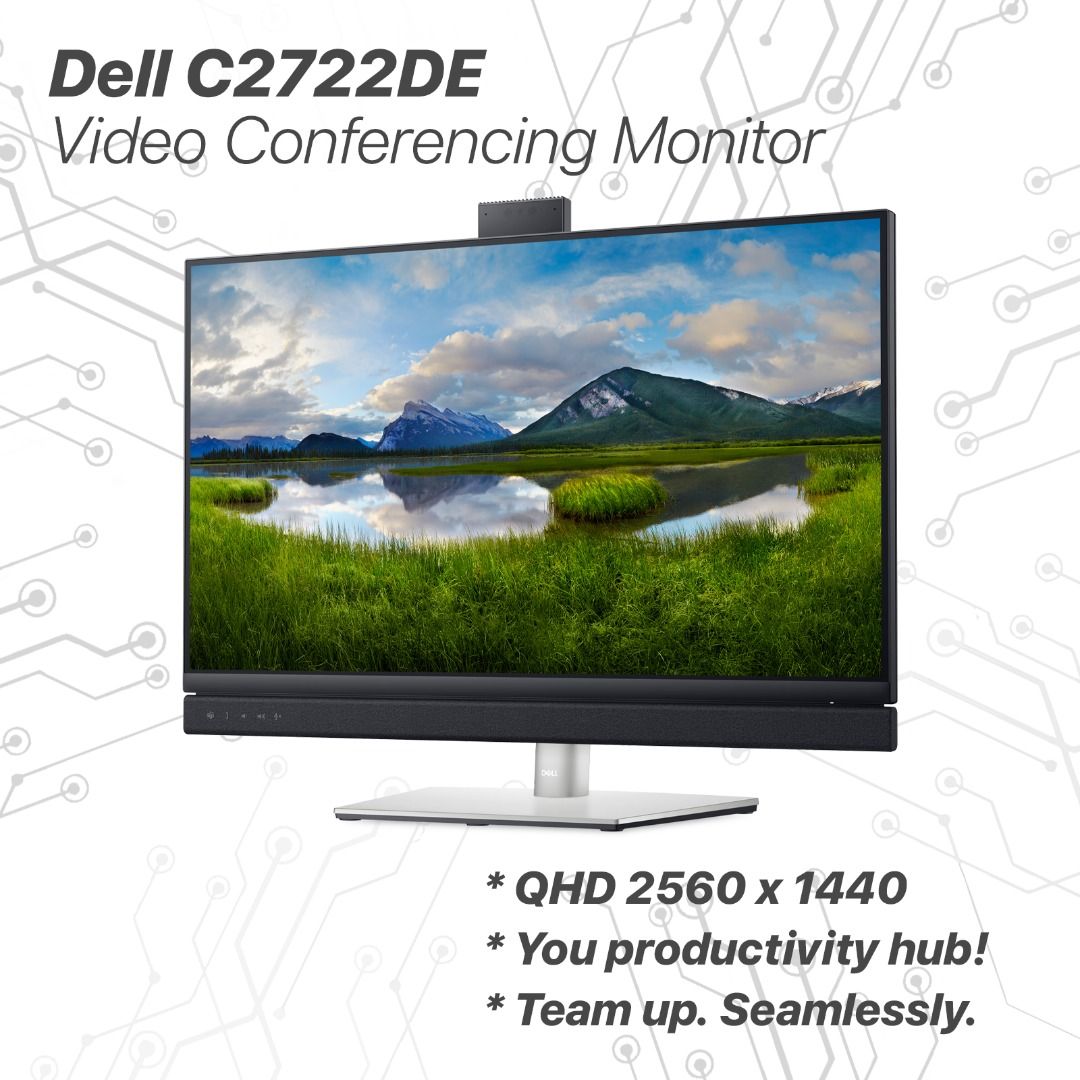 Dell 27 Video Conferencing Monitor - C2722DE, Computers & Tech, Parts ...