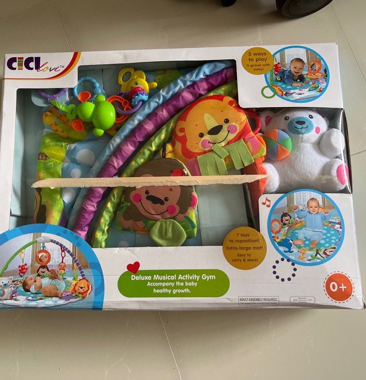 Deluxe musical activity gym, Babies & Kids, Infant Playtime on Carousell