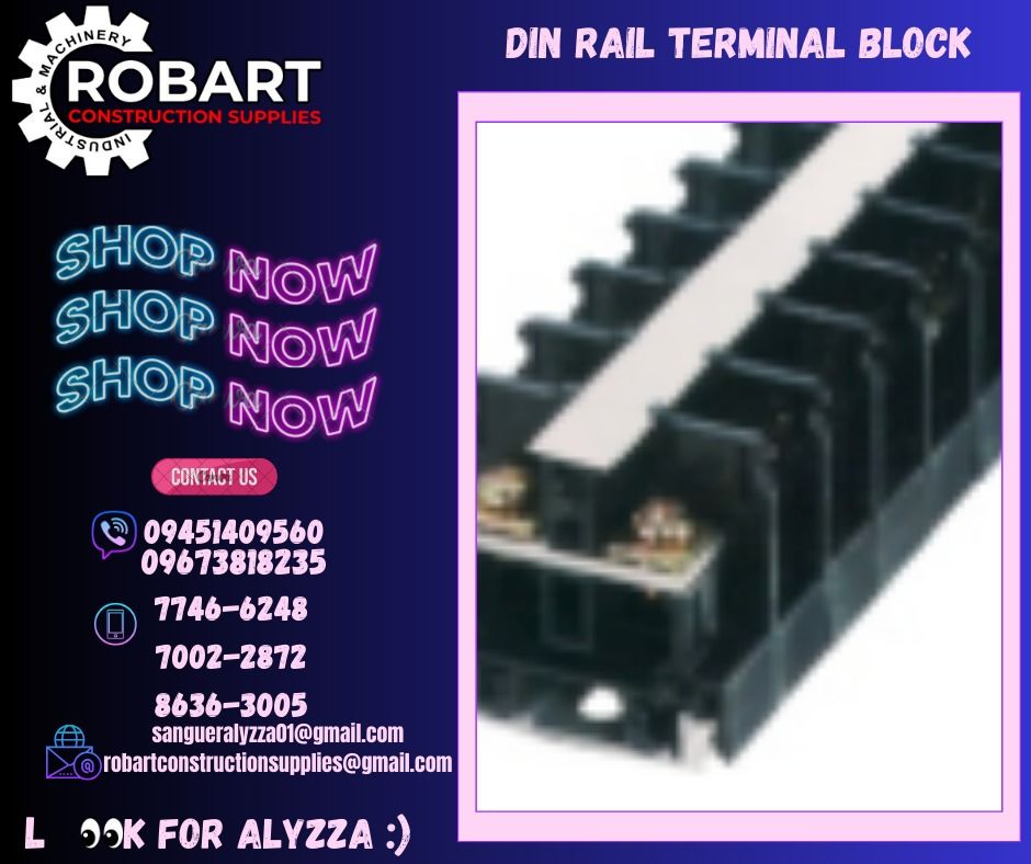 DIN RAIL TERMINAL BLOCK, Commercial & Industrial, Construction Tools ...