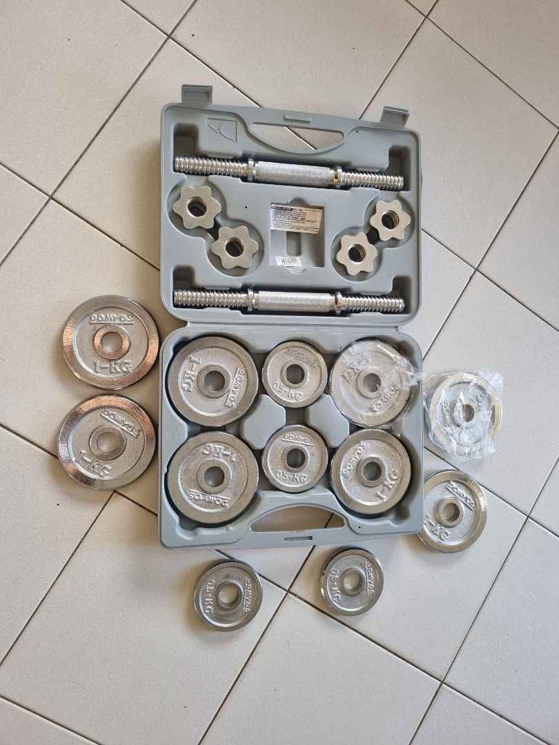 Dumbbell Set, Sports Equipment, Exercise & Fitness, Weights & Dumbbells ...