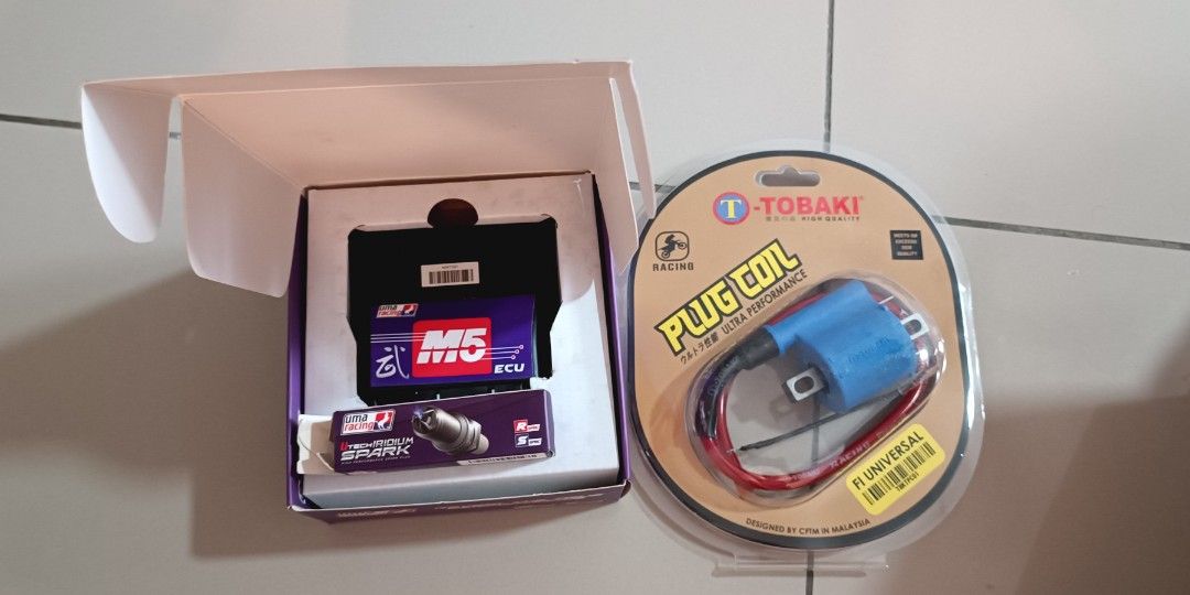 Y16ZR Ecu UMA M5 Coil plug Tobaki Spark plug iridium uma racing, Auto Accessories on Carousell