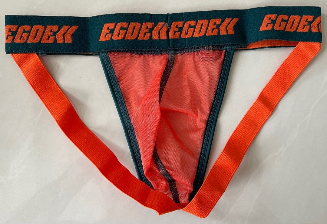 EGDE CIARA MESH Jockstrap, Orange, Men's Fashion, Bottoms, New ...