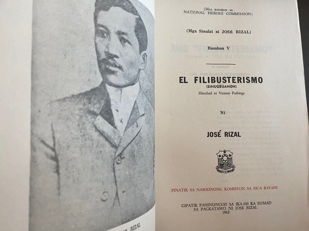 EL FILIBUSTERISMO (SINUGBUANON) ni Dr. Jose Rizal - Antique Vintage ...
