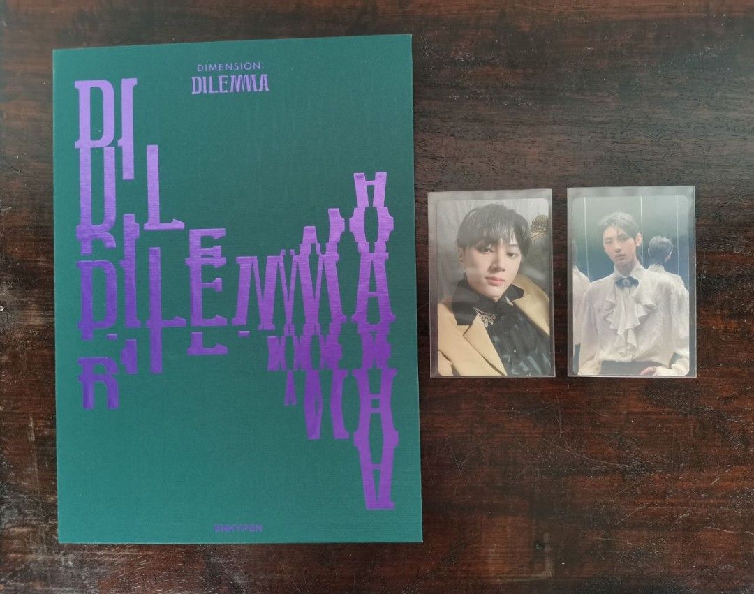 ENHYPEN Dimension: Dilemma Scylla Version with Jay Photocard and Sunghoon Holo Photocard ...