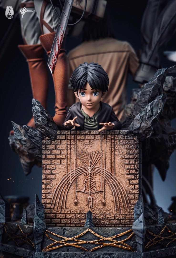 Eren Yeager Lifetime GK Figure LC Studio Attack on Titan, Hobbies ...