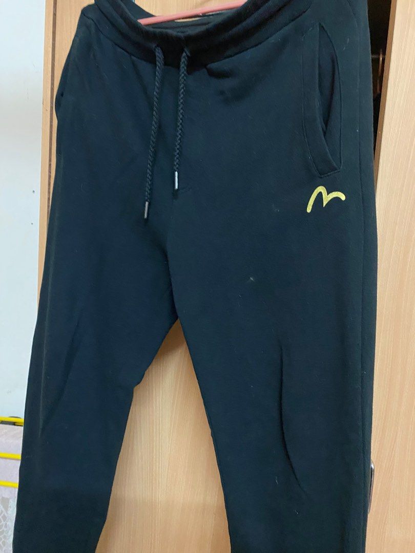 Evisu Jogger Pants, Men's Fashion, Bottoms, Joggers on Carousell