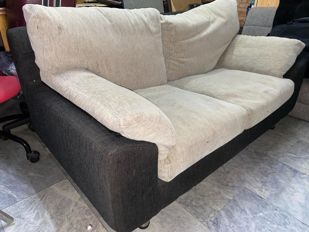 fabric sofa two seater - (japan surplus), Furniture & Home Living, Furniture, Sofas on Carousell