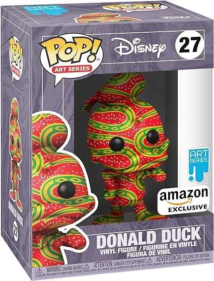 Funko Pop! Artist Series: Donald Duck Amazon Exclusive with Hard Stack ...