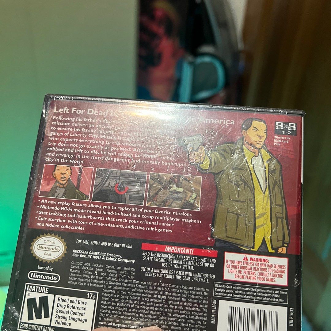 Grand theft auto GTA China Town for Nintendo Ds 3Ds, Video Gaming ...
