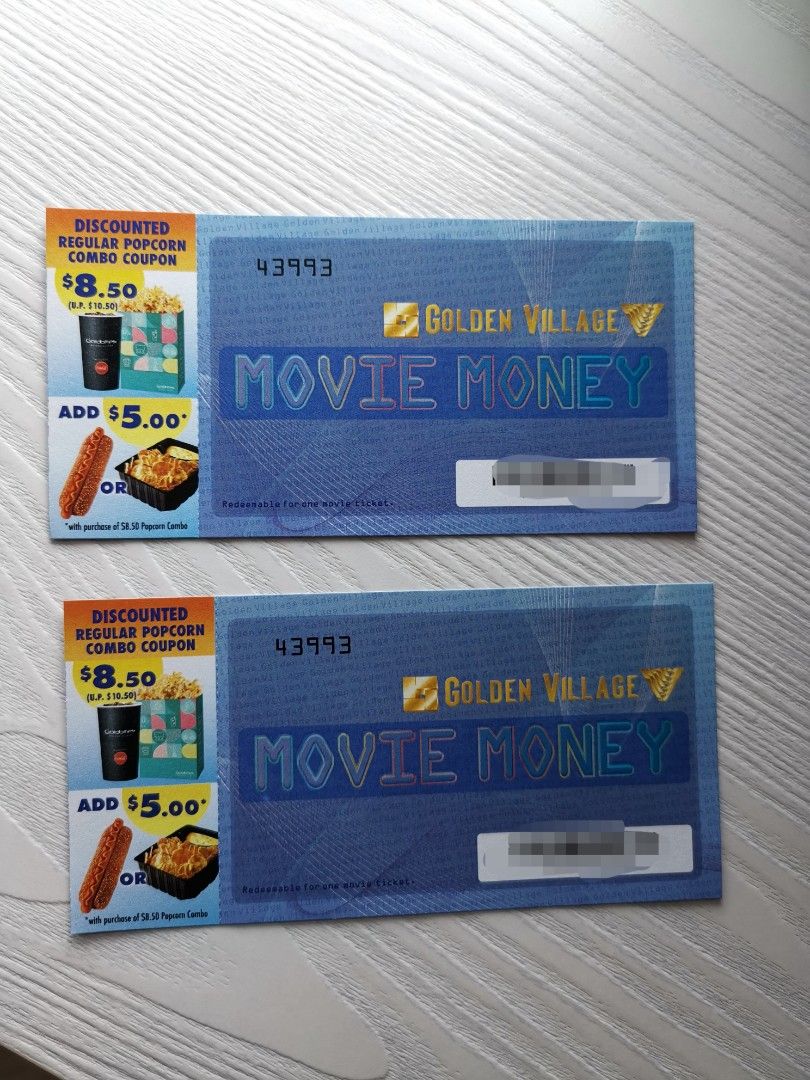 GV Ticket voucher, Tickets & Vouchers, Vouchers on Carousell