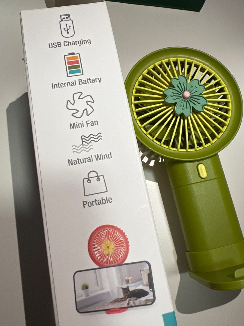 Handheld USB Fan, Furniture & Home Living, Lighting & Fans, Fans on ...