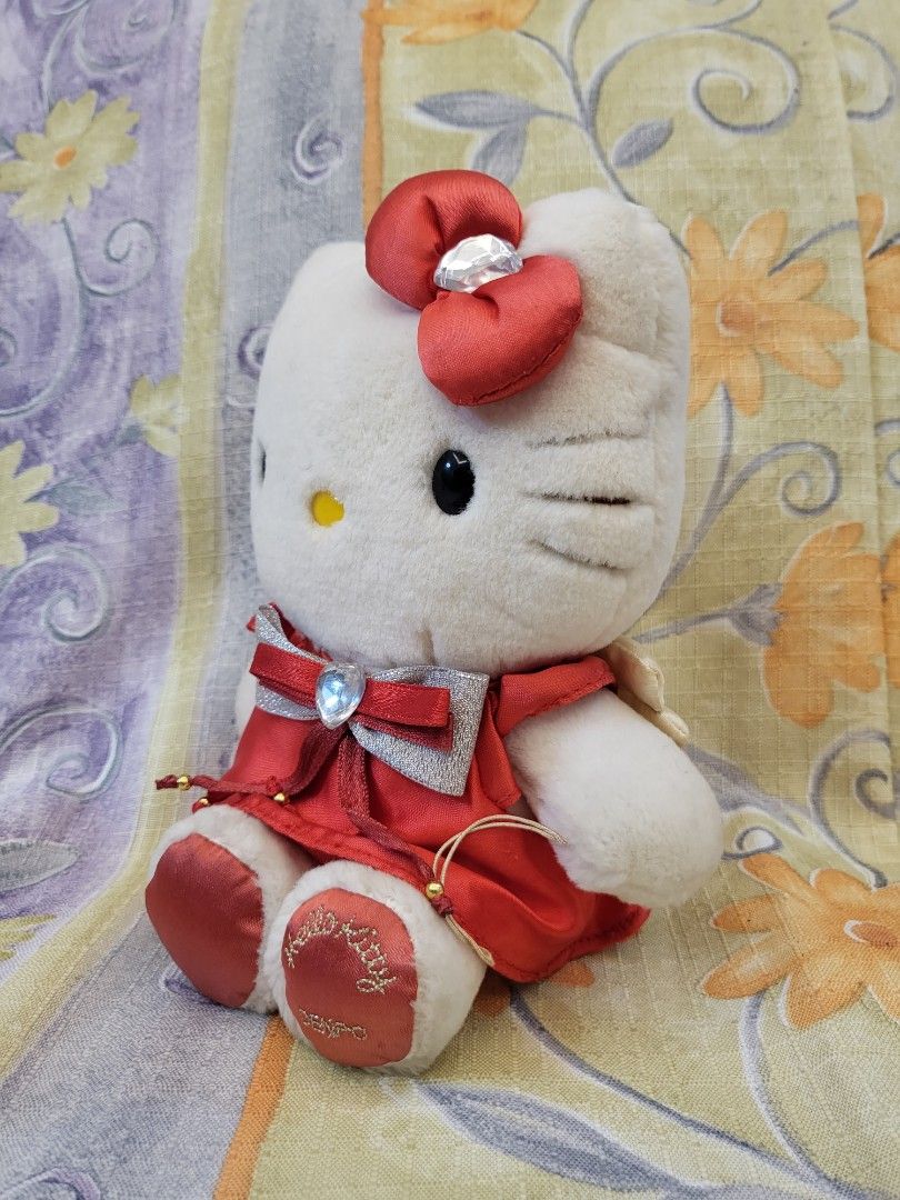 Hello Kitty Sanrio NTT Denpo 2000 Red Angel Stuffed Toy, Hobbies & Toys ...