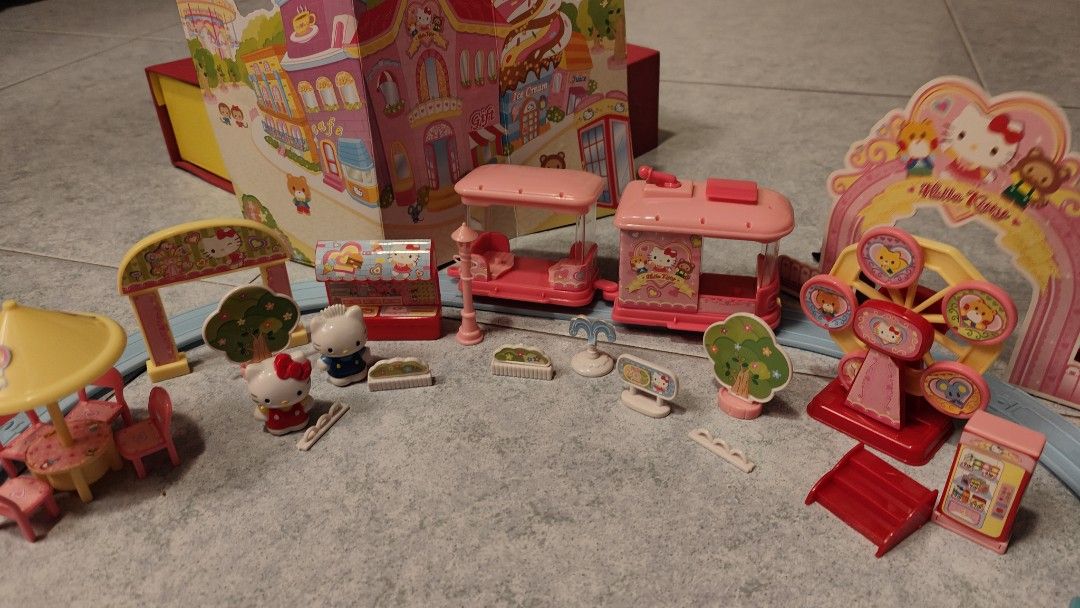 Hello kitty train set carnival at the park set, Hobbies & Toys, Toys ...