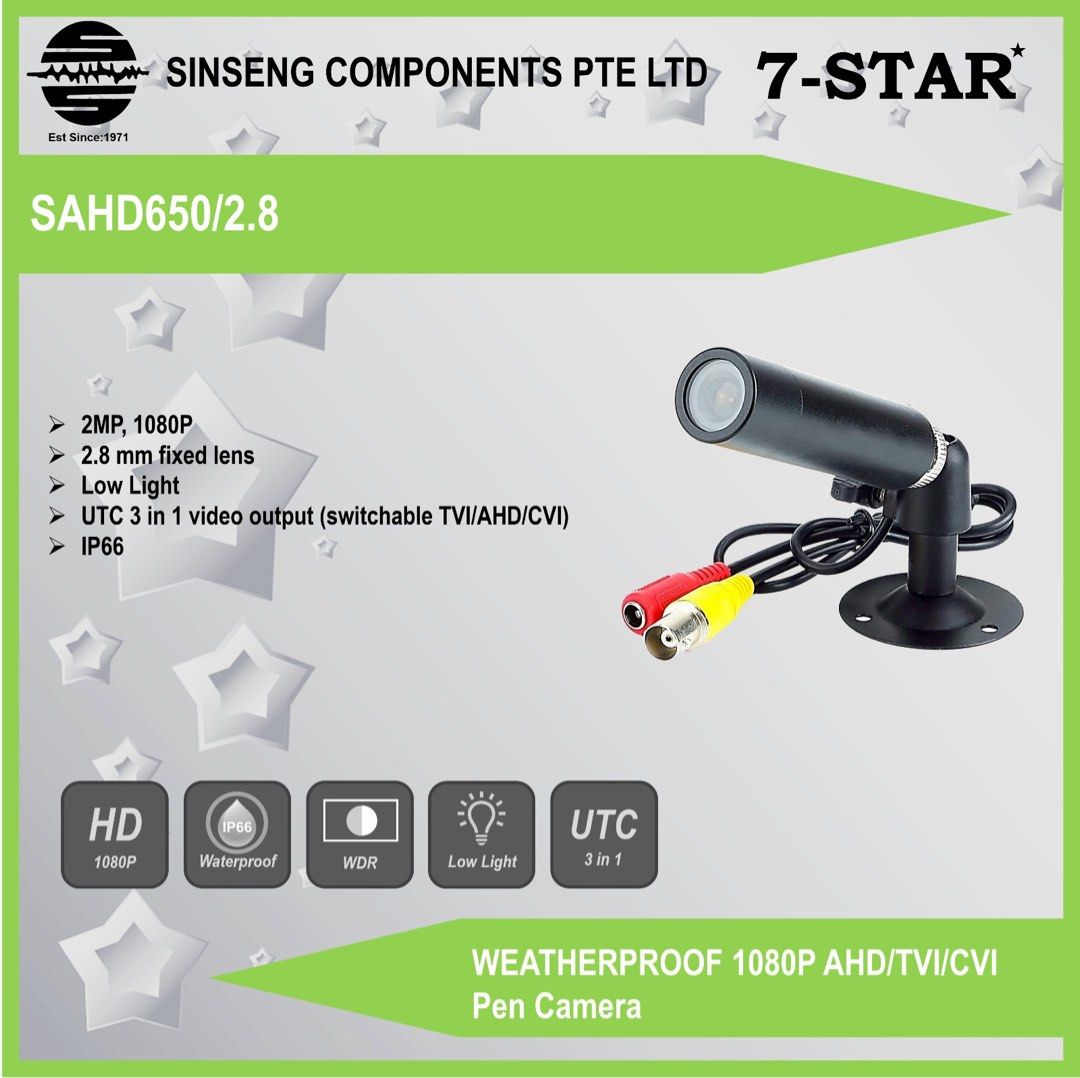 Wired Mini Pinhole/Door View/Door Hole/Peephole Security CCTV Camera ...