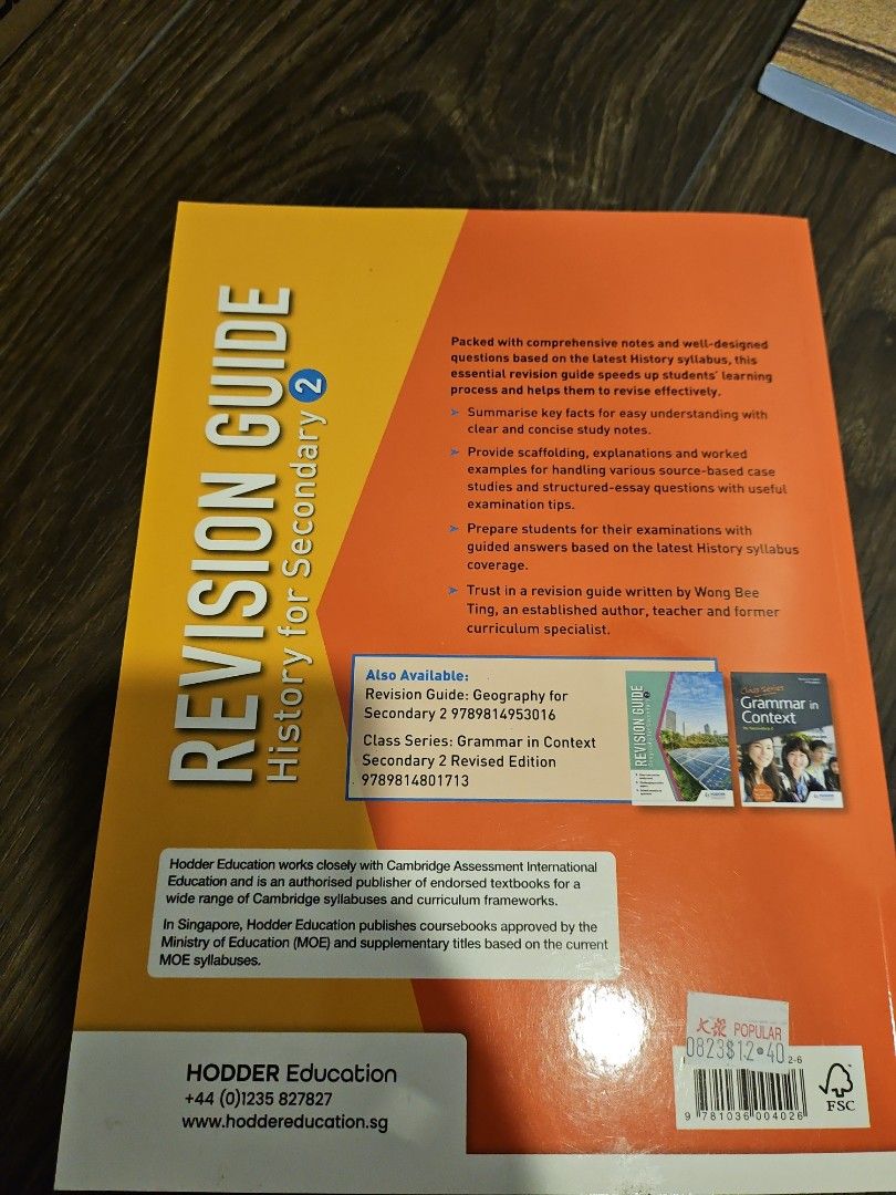 History revision guide, Hobbies & Toys, Books & Magazines, Assessment ...