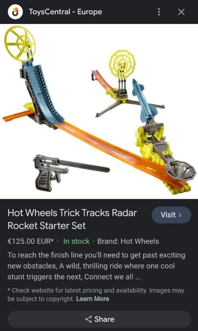 Hot Wheels Trick Tracks Radar Rocket Starter Set, Hobbies & Toys, Toys ...