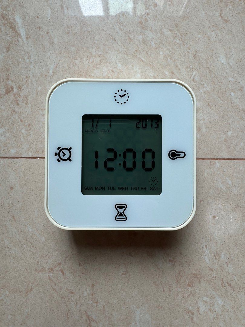 IKEA KLOCKIS Clock/Thermometer/Alarm/Timer, Furniture & Home Living, Home Decor, Clocks on Carousell