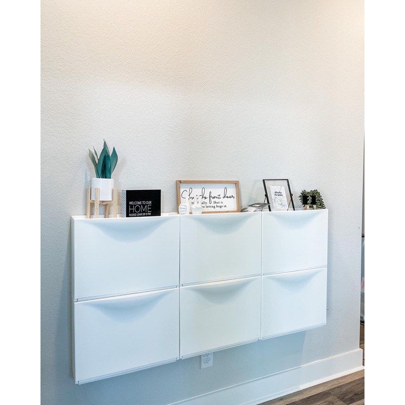 IKEA TRONES Shoe Cabinet Storage Box White, Furniture & Home Living ...