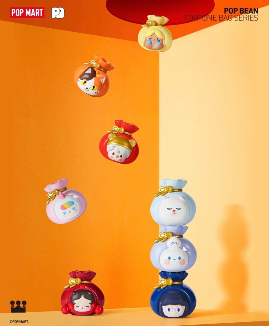 Instock Authentic Popmart Lucky fortune bag pop bean : Dimoo / Hacipupu ...