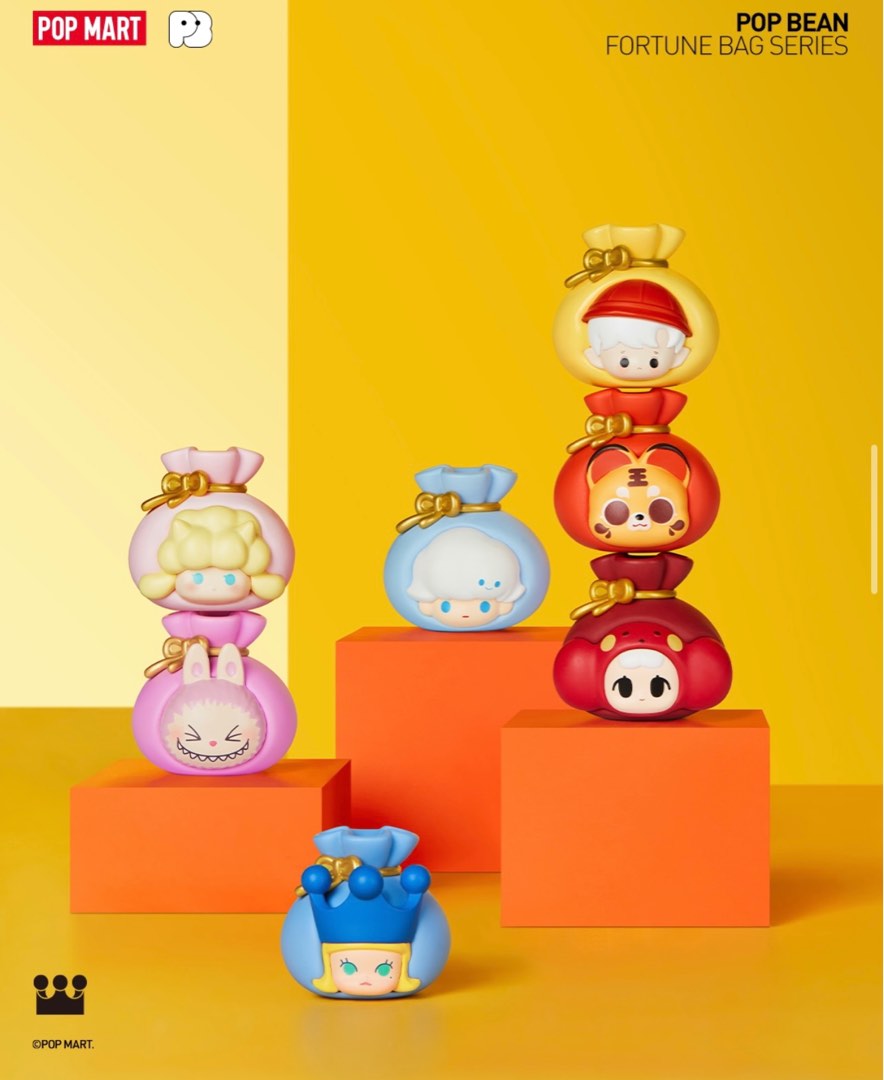 Instock Authentic Popmart Lucky fortune bag pop bean : Dimoo / Hacipupu ...